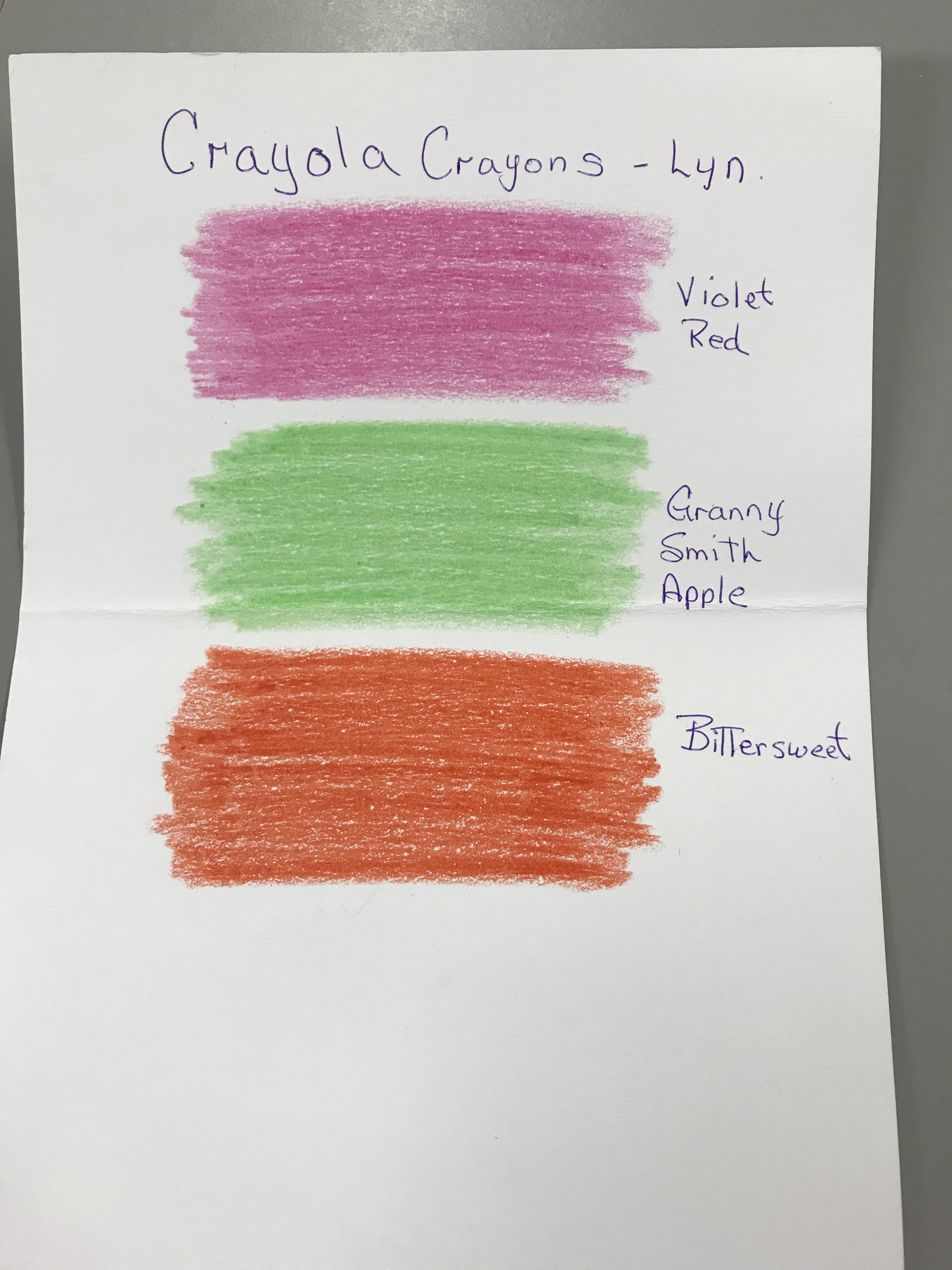 3 Crayon Colour Challenge – Chilliwack Spinners and Weavers Guild